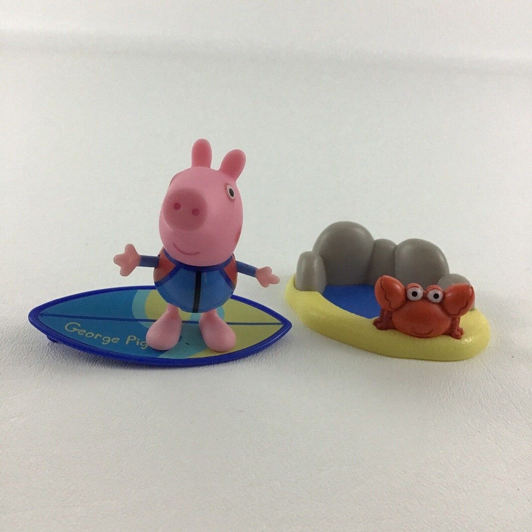 Peppa Pig Family Beach Day Playset George Surfboard Figure Vintage 2003 ...