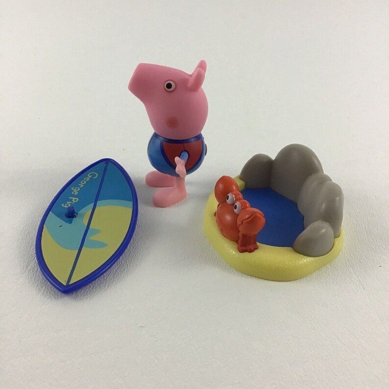 Peppa Pig Family Beach Day Playset George Surfboard Figure - Etsy