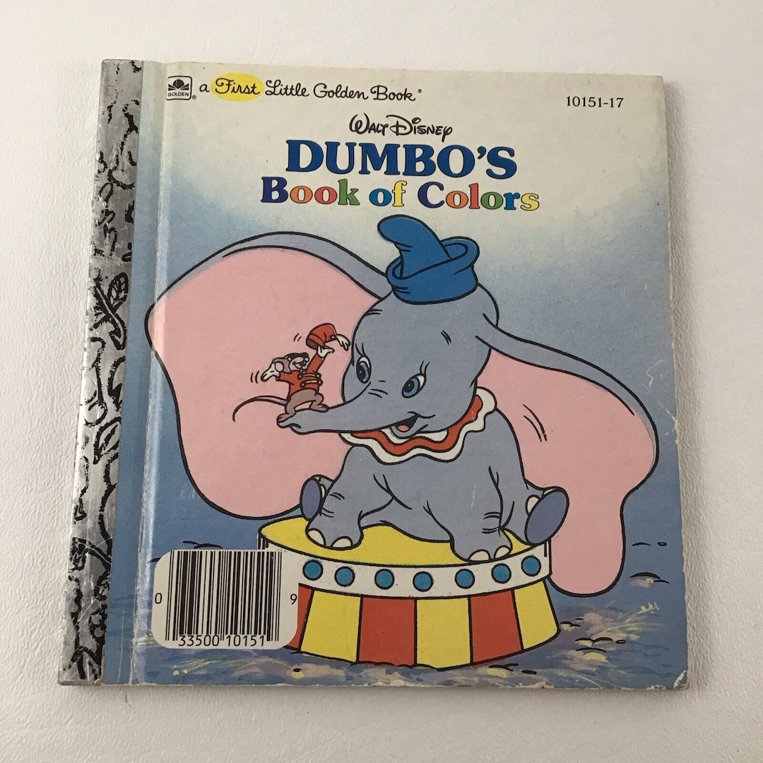 First Little Golden Book Disney Dumbo's Book of Colors Vintage 1988 ...