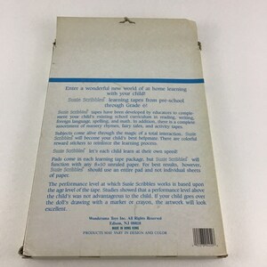 Susie Scribbles Mother Goose Tape Crayons Pad Reward Stickers Vintage ...