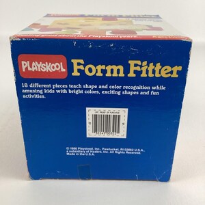 Playskool Form Fitter Shape Sorter Cube Block Child Toy Colors Vintage ...