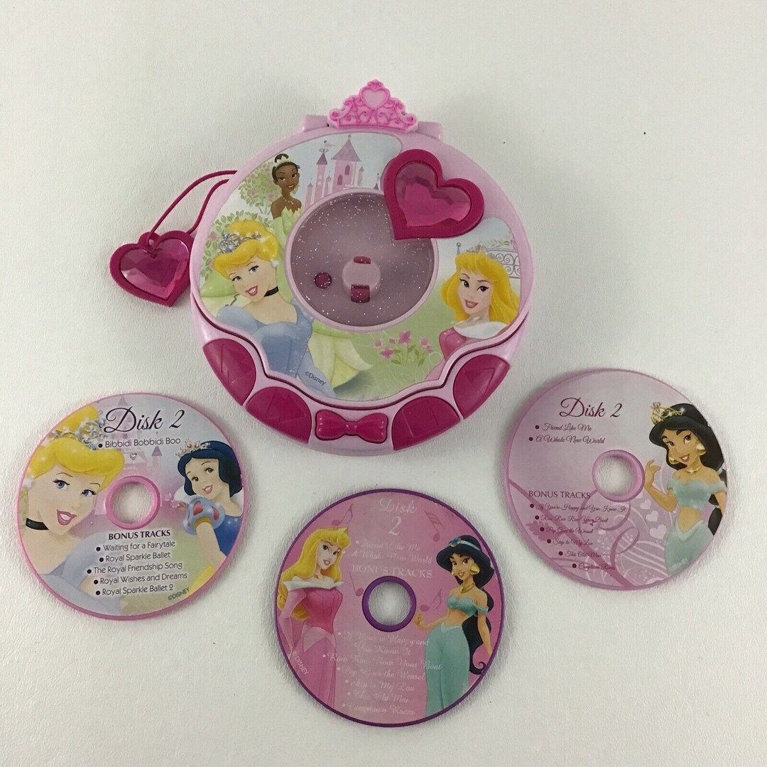 Disney Princess Royal Melodies CD Player Toy Disks Sing Along - Etsy
