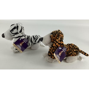 Applause Hush Puppies Animal Print Lot Puppy Dogs Plush Stuffed Toy ...