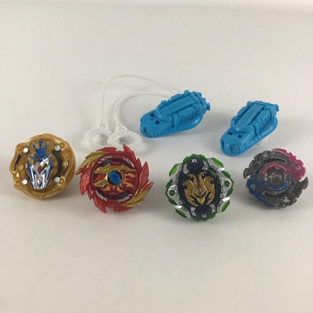 Beyblade Burst Turbo Spinning Top Toy Launchers Phantazus Banshee Lot ...