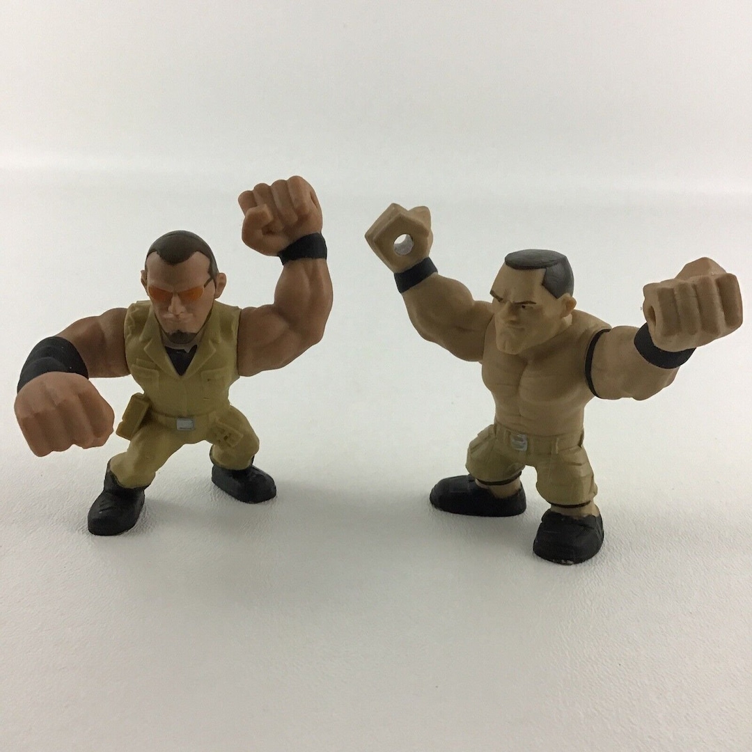 WWE Slam City Mini Rumblers Stretch Figures John Cena Randy Orton ...