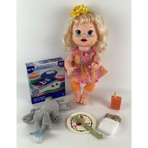 Baby Alive Doll Snackin Sara Super Snacks Eat & Poop Interactive Blonde Lot - Etsy