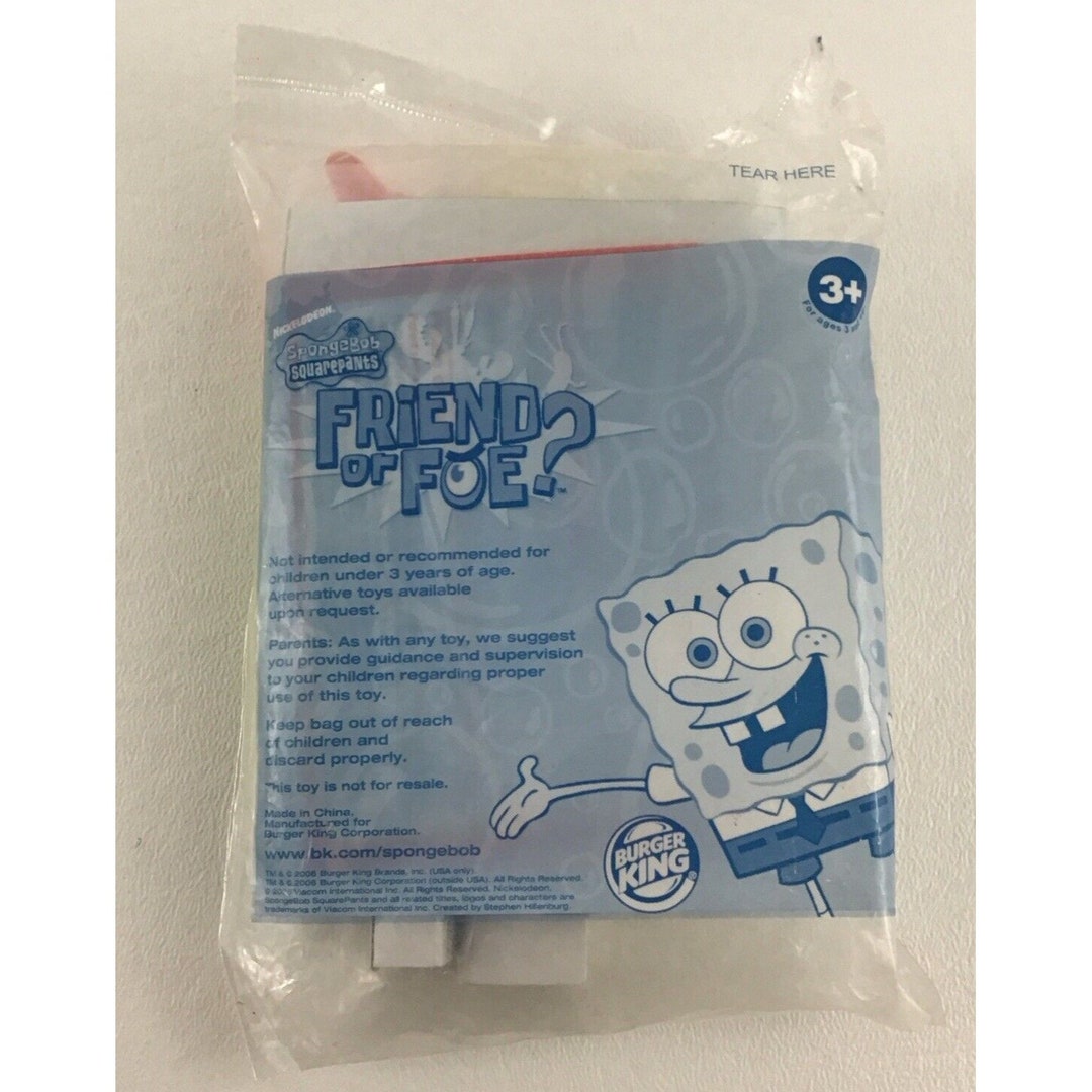 Spongebob Squarepants Burger Code Crackers Toy Friend or Foe 2005 ...