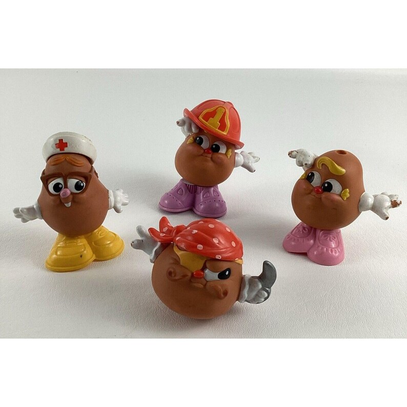Mr. Potato Head Spud Kids Figure Lot Pirate Fireman Nurse Vintage 1986 ...