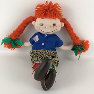 Pippi Longstocking 18 Plush Stuffed Doll Toy Vintage 1988 80s Toys - Etsy