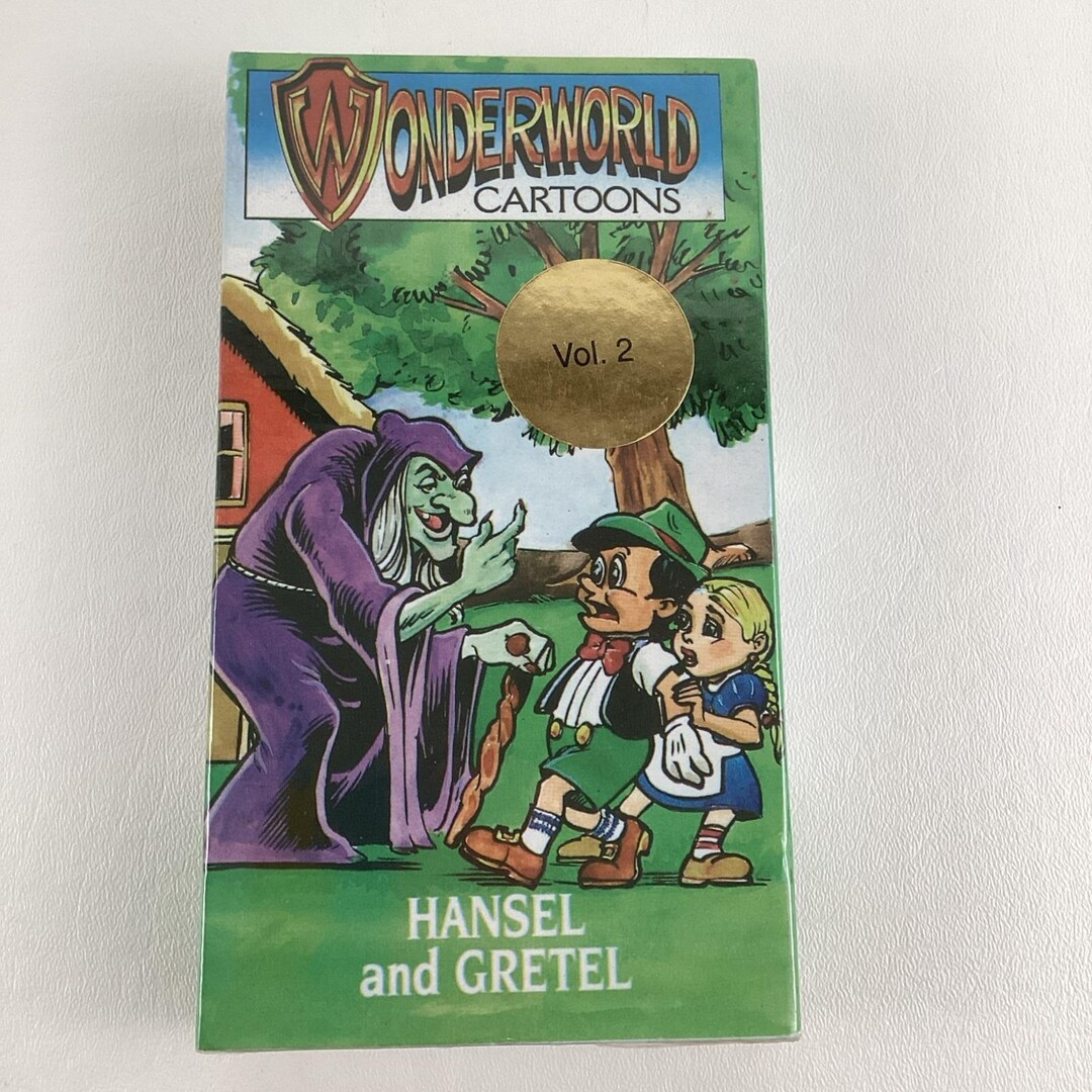 Wonderworld Cartoons VHS Tape Hansel & Gretel Volume 2 Vintage 1990 ...