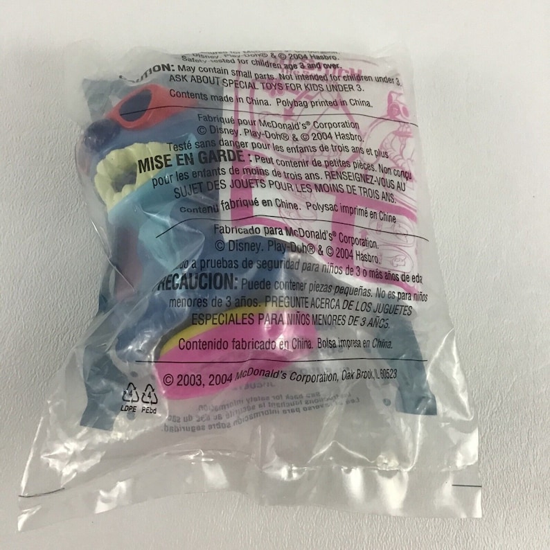 Disney Lilo & Stitch Mcdonald's Rude Stitch Play-doh New - Etsy