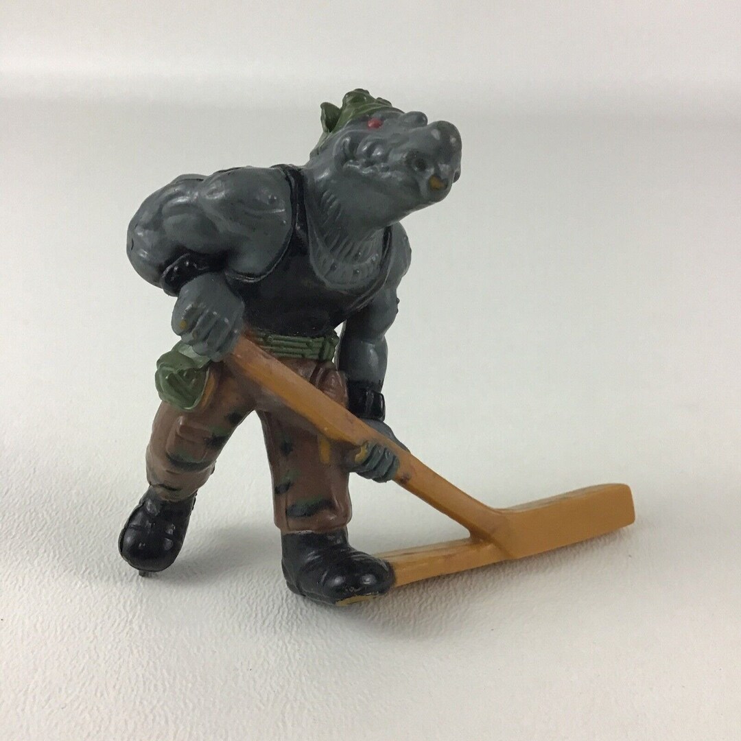 Teenage Mutant Ninja Turtles Rocksteady Sewer Hockey Figure Vintage ...