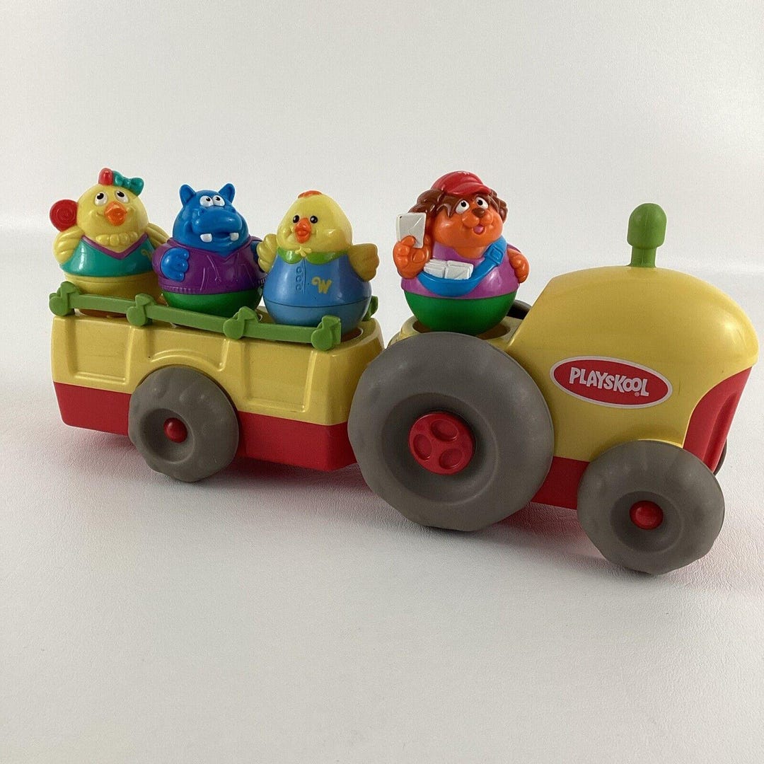 Playskool Fun Tunes Tractor Old Mcdonald Barnyard Friends Weebles ...