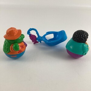Playskool Weebles Doctor Tourist Frog Fisherman Roly Poly Animal Figure ...