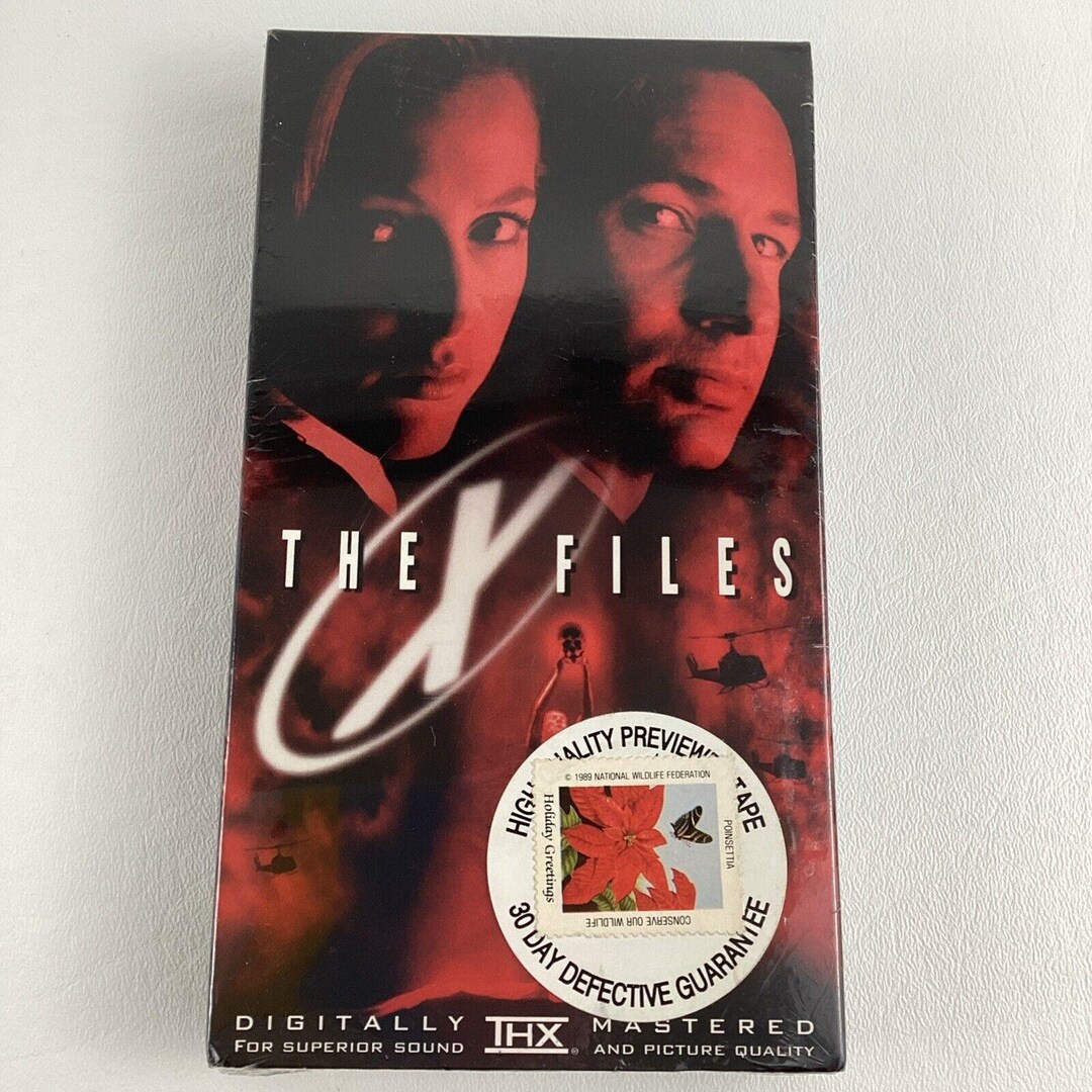 The X Files VHS Tape Mulder Scully New Sealed Action Thriller Sci-fi ...