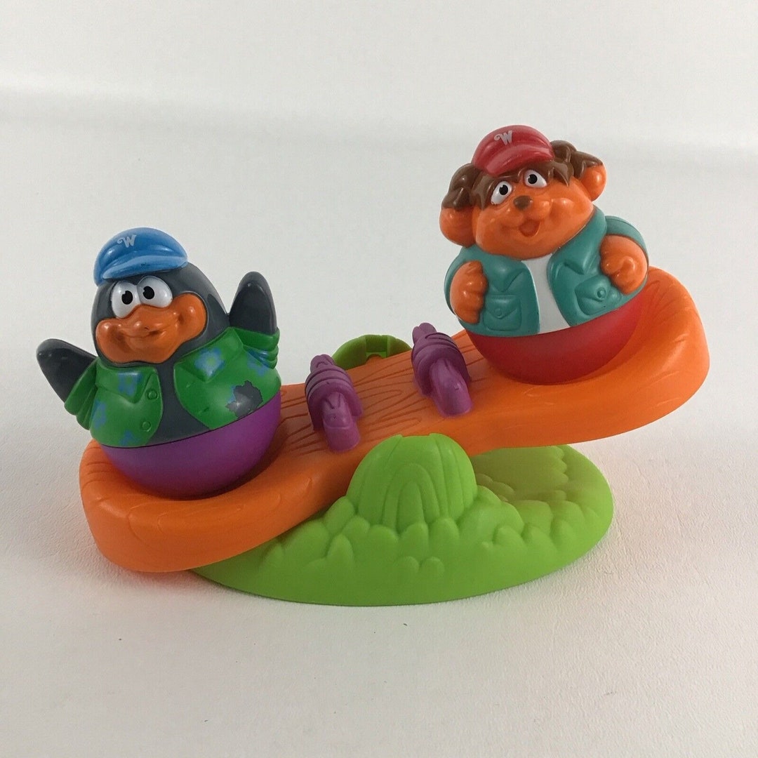 Playskool Weebles Roly Poly Figures See Saw Penguin Puppy Vintage ...