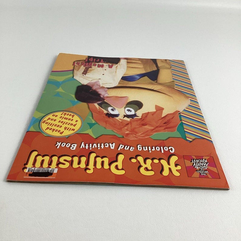 H.R. Pufnstuf Coloring Activity Book Vintage World Sid Marty Krofft ...