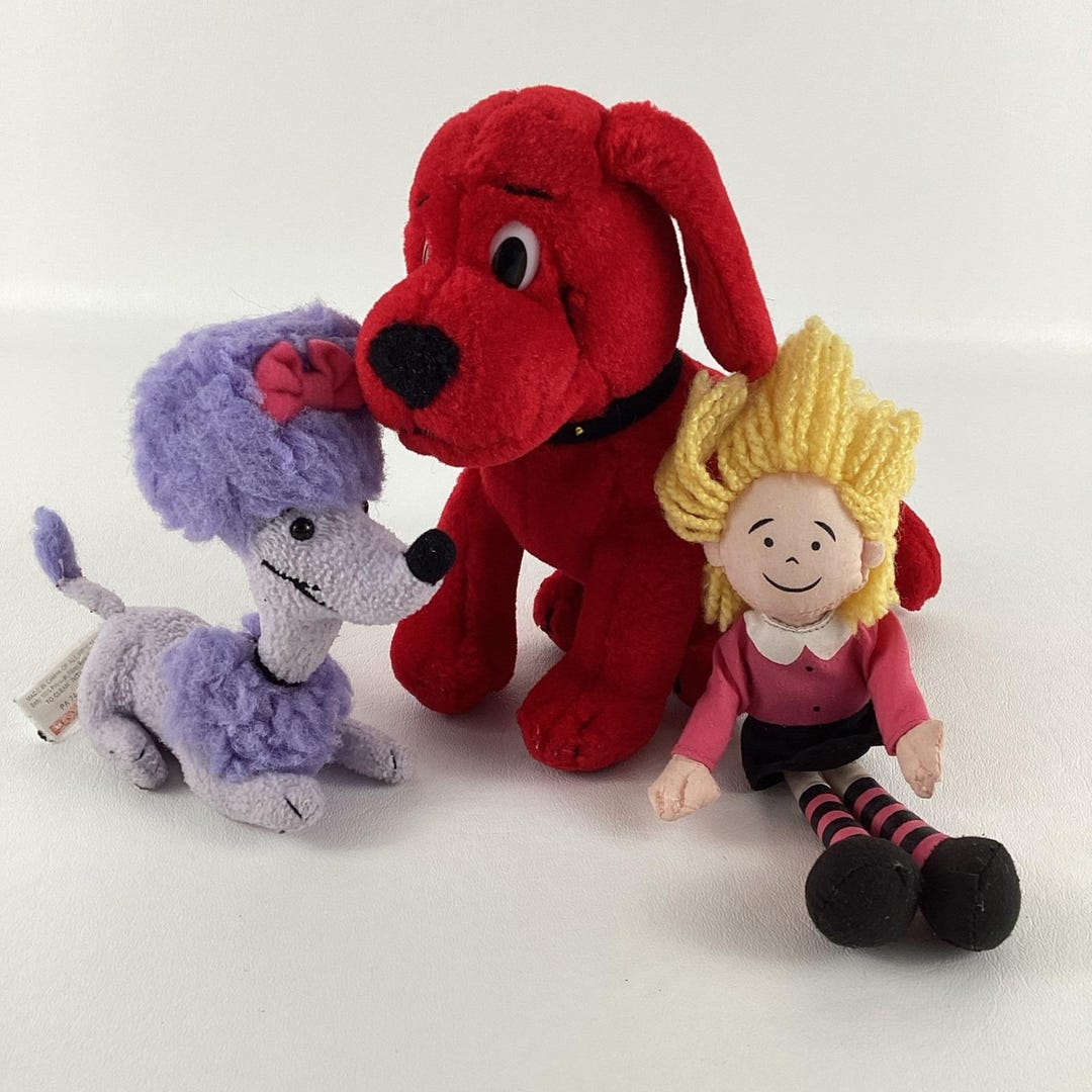 Clifford Big Red Dog Plush Stuffed Animal Toy Emily Elizabeth Cleo ...