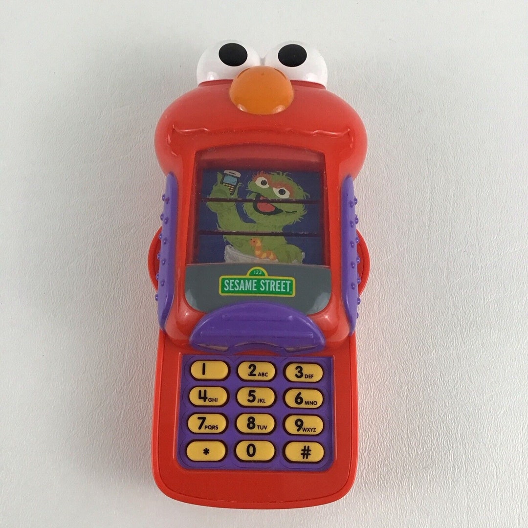Sesame Street Elmo's Cell Phone Play Toy Oscar the Grouch Abby Cadabby ...