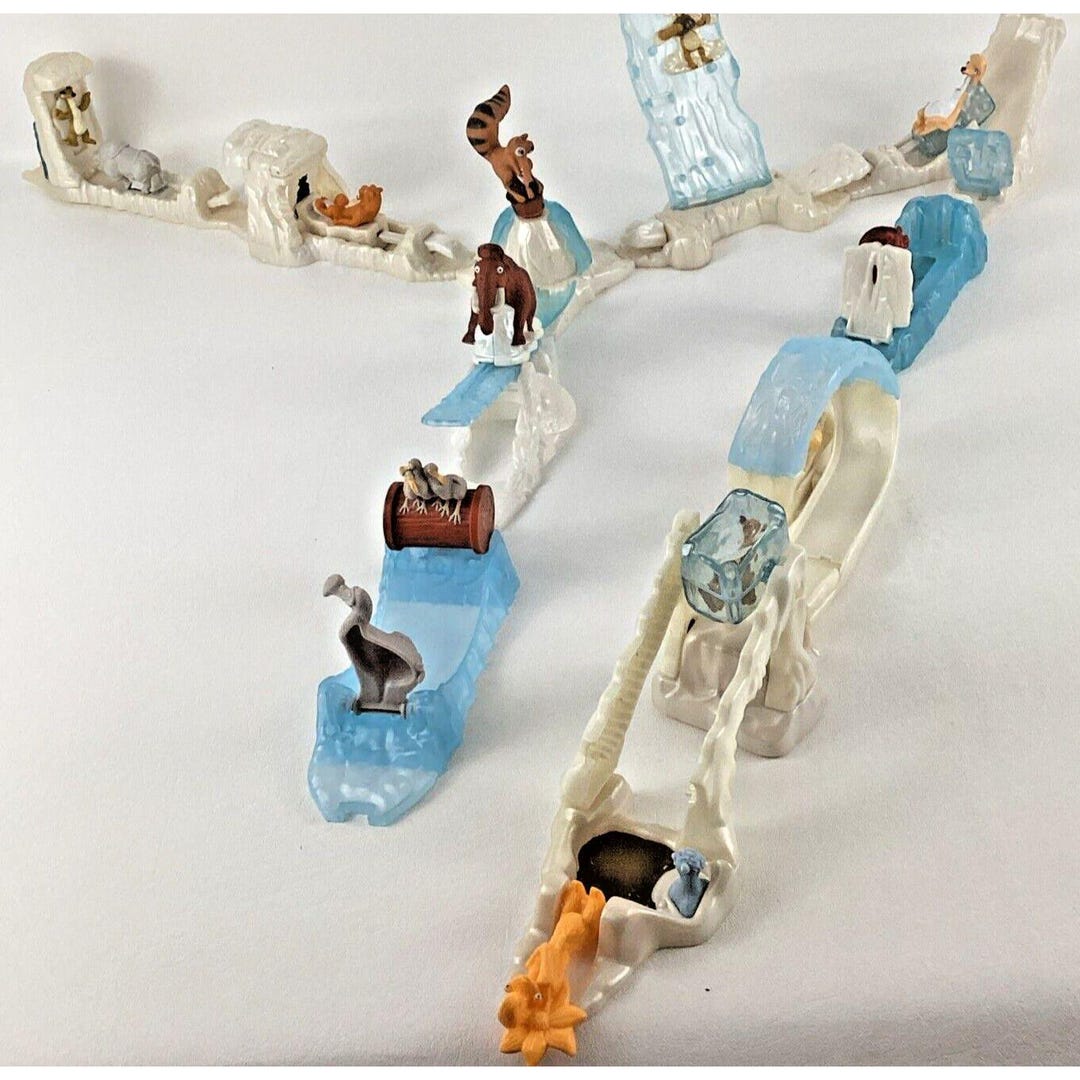 Ice Age Burger King Collect and Connect Full 100% Complete Toy Set ...