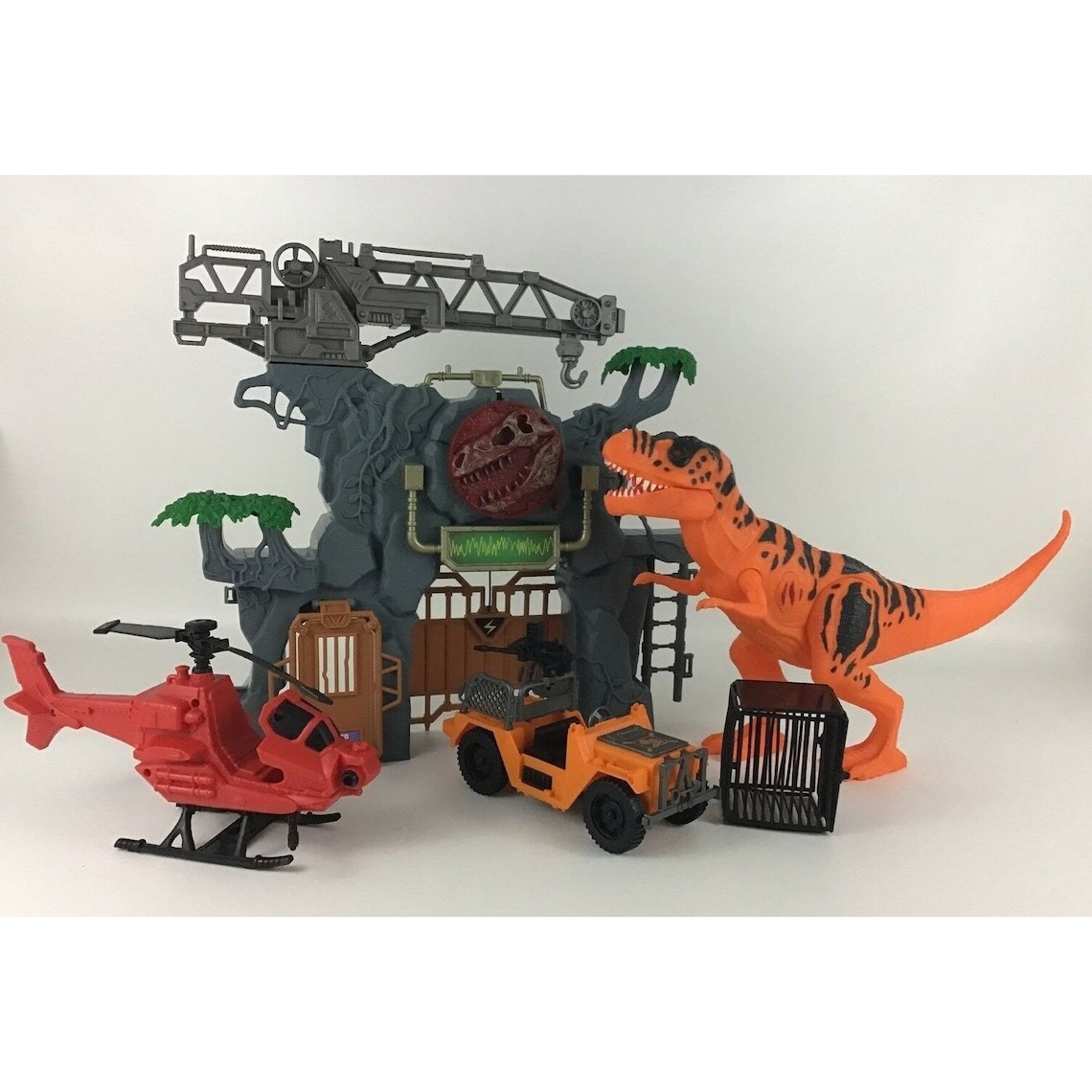 Dino Valley Mega Dino Gate Playset Dinosaur Helicopter Vehicle - Etsy