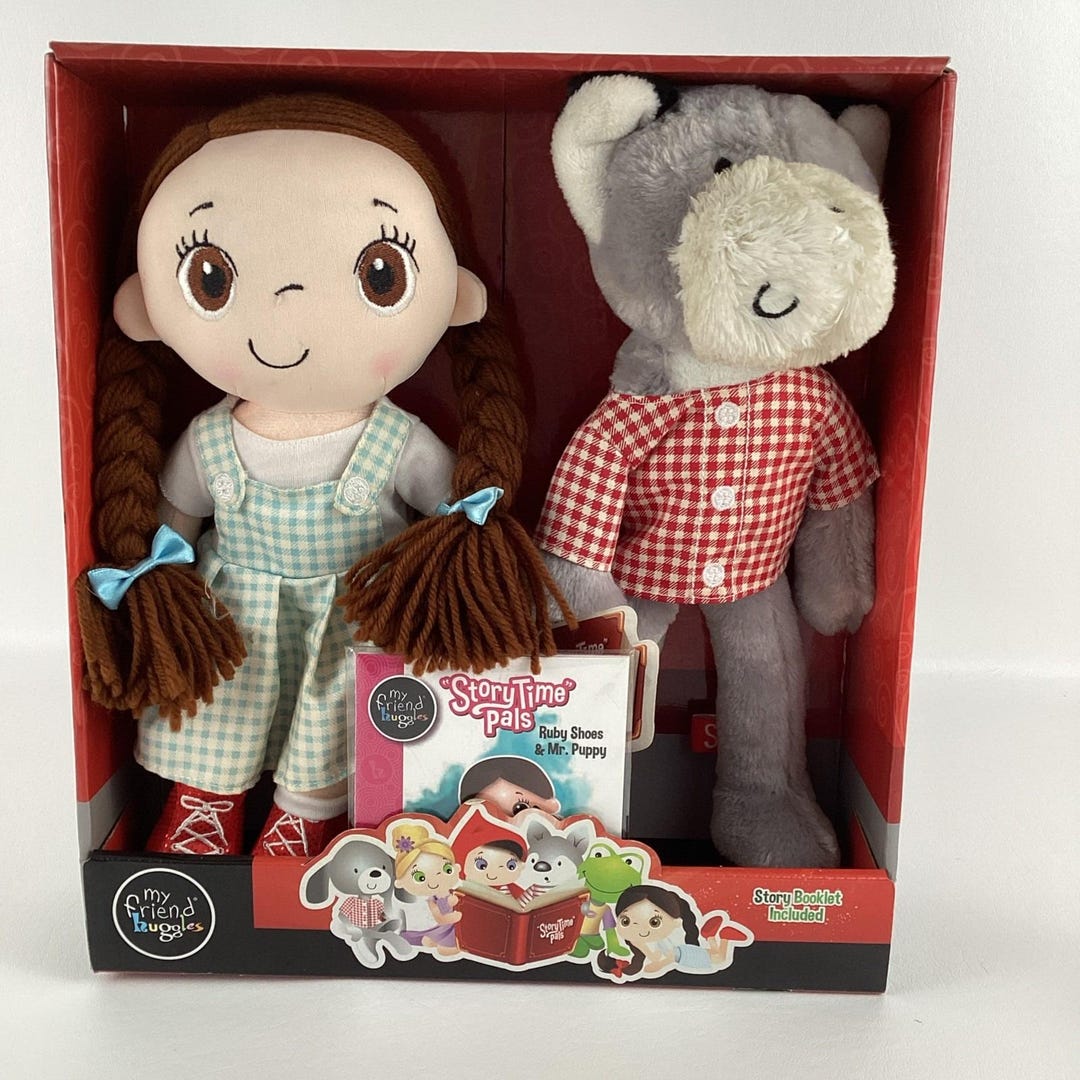 My Friend Huggles Story Time Pals Ruby Shoes Mr Puppy Plush Dolls Story ...