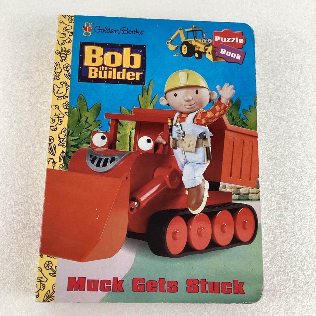 Bob the Builder Muck Gets Stuck Board Book Vintage 2001 Golden Hit ...