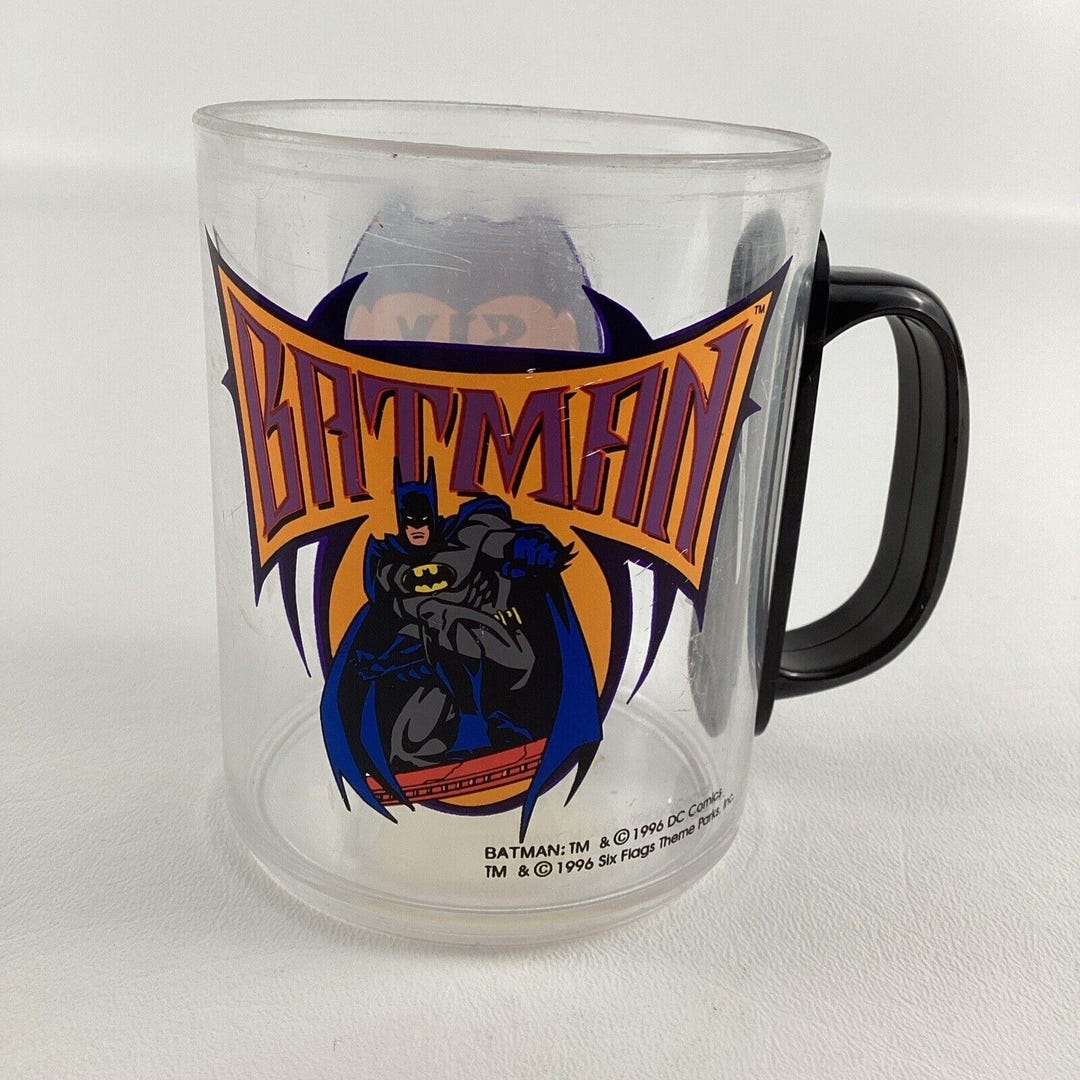 DC Comics Six Flags Theme Park Souvenir Batman Collector Cup Mug ...
