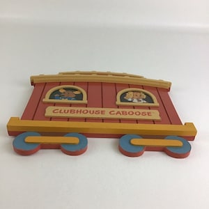 The Get Along Gang Clubhouse Caboose Secret Wooden Wall Hang AG Vintage ...