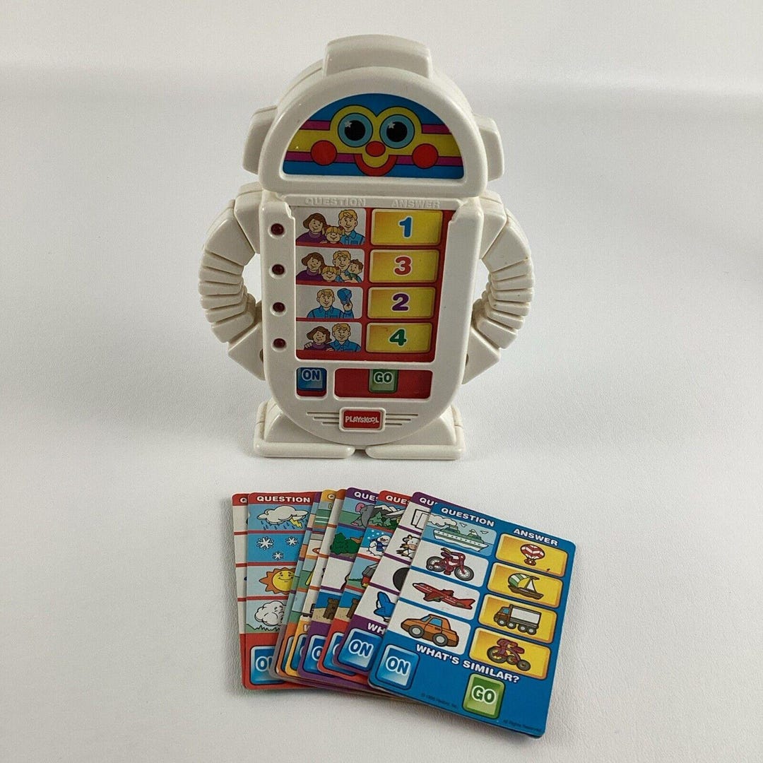 Playskool Talking Alphie on the Go Robot Card Handheld Learning Toy ...