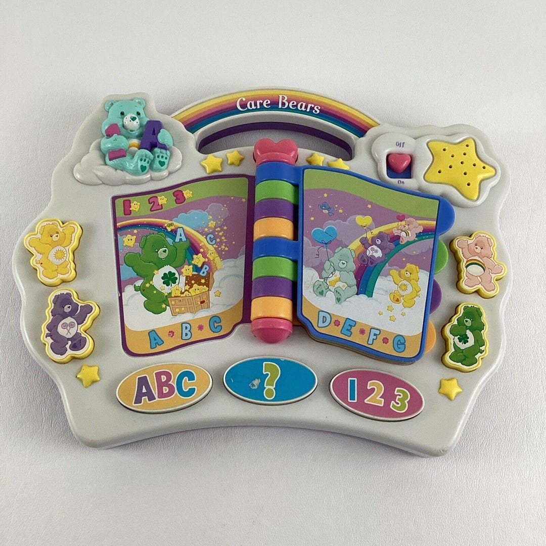 Care Bears ABC 123 Electronic Storybook Musical Talking Learn Toy ...