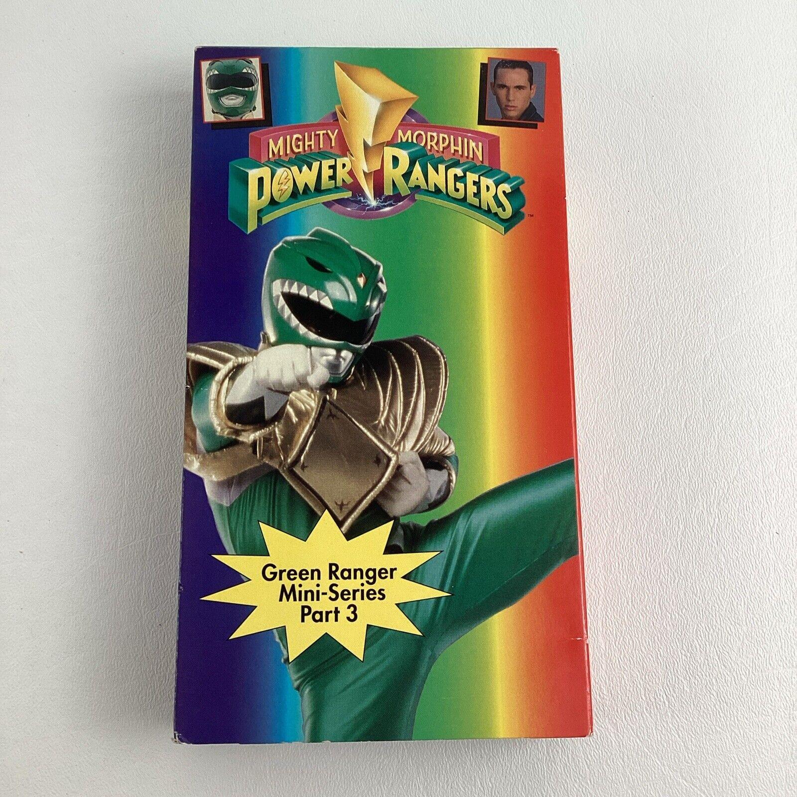 Mighty Morphin Power Rangers VHS Tape Green Ranger Mini Series Part 3 ...