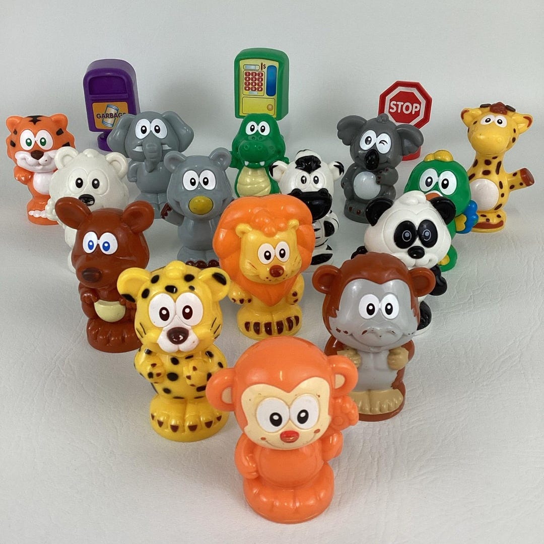 Vtech Smartville Alphabet Train Station Replacement Animal Figures ...