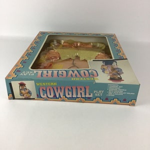 Western Cowgirl Play Set Costume Vest Hat Spurs Halloween Vintage 80s ...