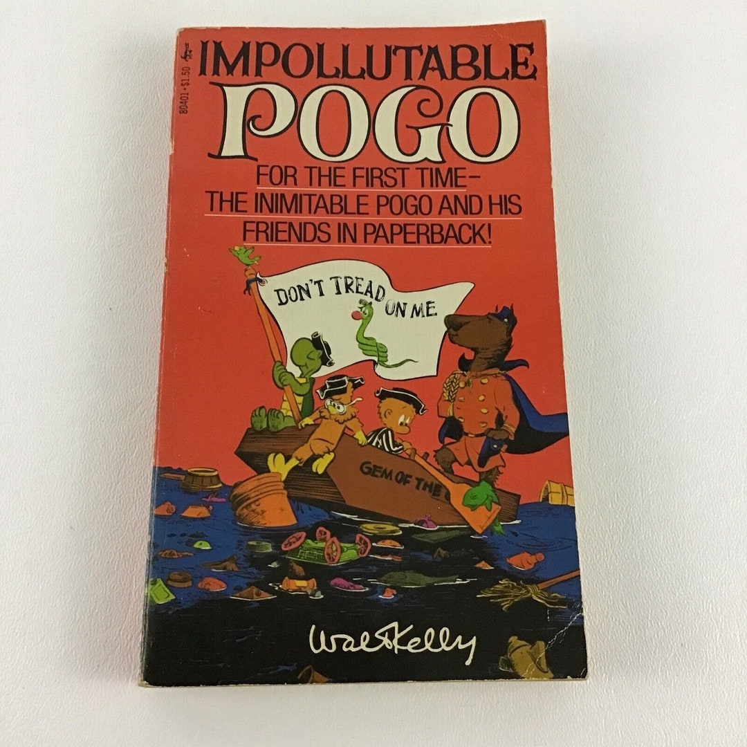 Impollutable Pogo Don't Tread on Me Book Vintage 1970 Walt Kelly Pocket ...