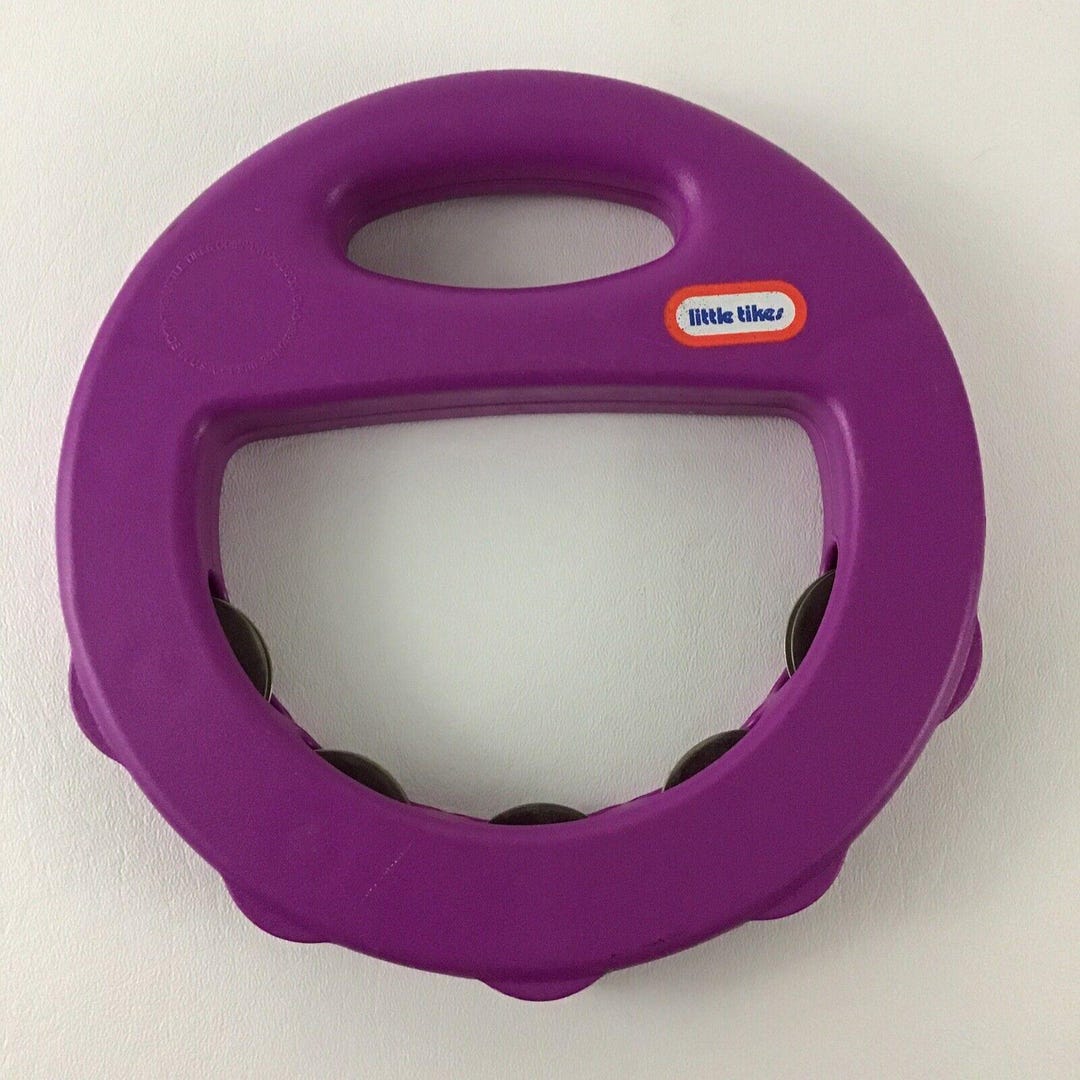 Little Tikes Tambourine Musical Instrument Purple Preschool Fun Vintage ...