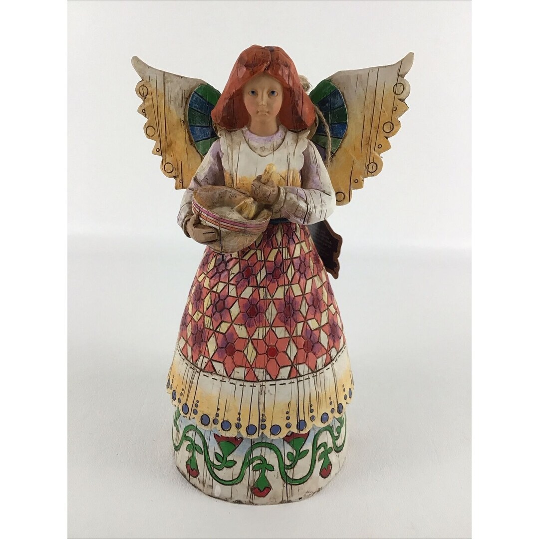 Jim Shore angel of Contentment 2002 B108923 Mixing Bowl Cook Figure ...