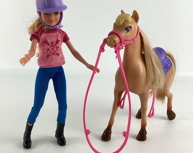 Barbie Sisters Stable Skipper Doll Pet Horse Figure Toy Riding Gear ...