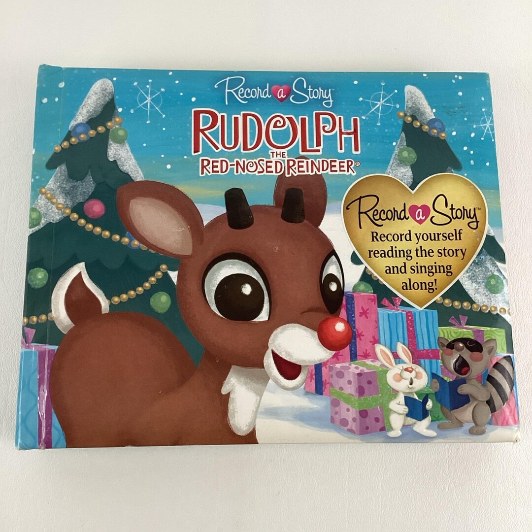 Rudolph Red Nosed Reindeer Record A Story Book Keepsake Heirloom ...