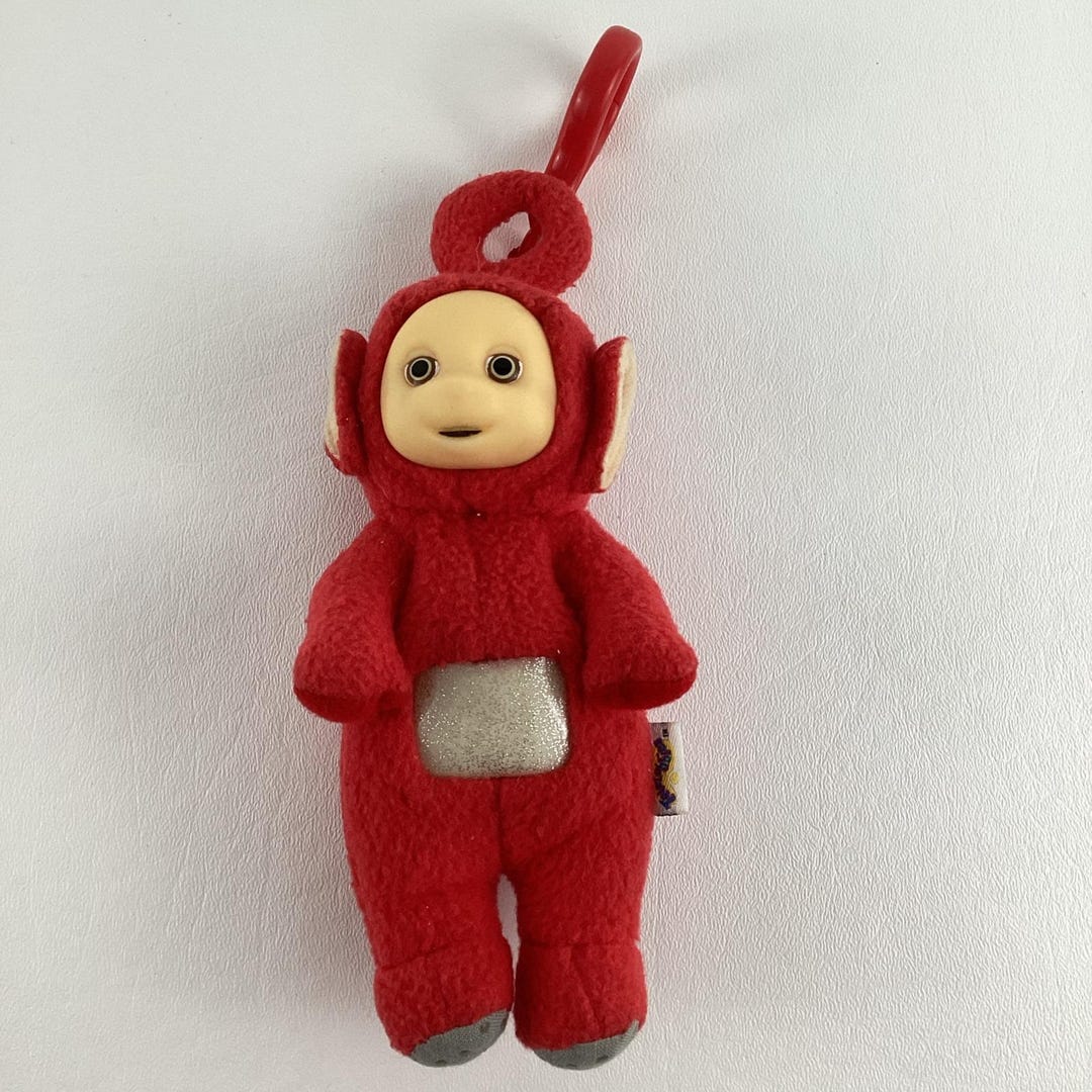 Teletubbies Plush Stuffed 7" Clip on Toy Pouch Coin Purse Po Vintage ...