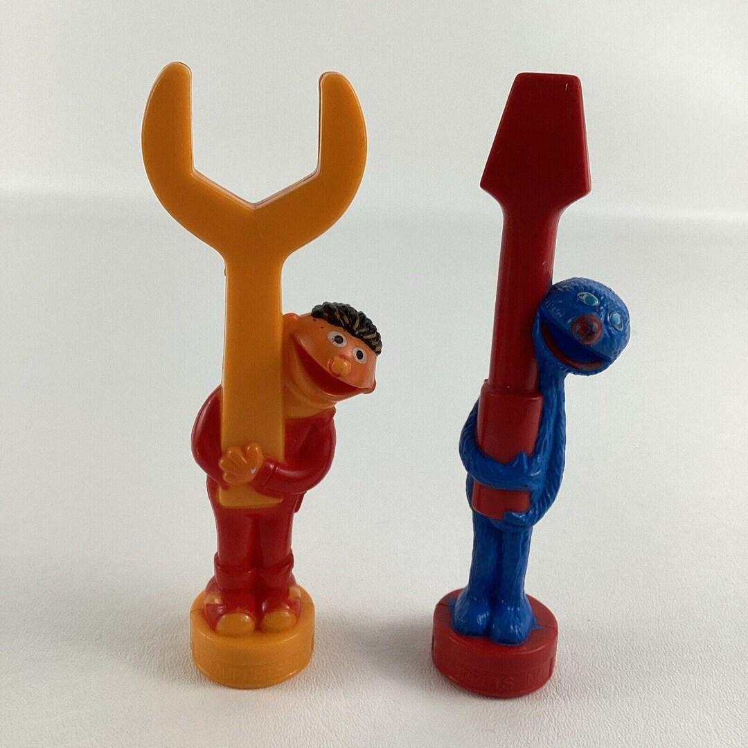 Sesame Street Muppets Pretend Play Tools Figures Grover Screwdriver ...