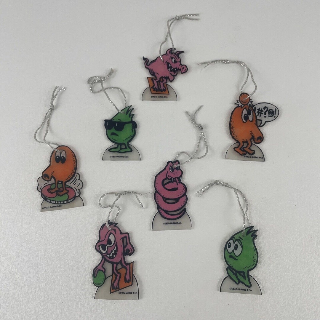Shrinky Dinks Q*bert Lot Christmas Ornaments by Colorforms Vintage 1983 ...