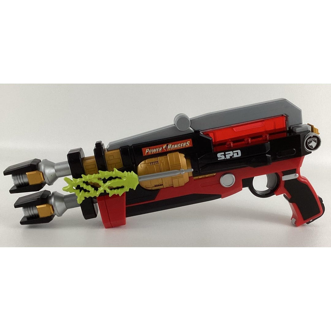 Power Rangers SPD Delta Enforcer Blaster Gun Lights Sounds Bandai 2005 ...
