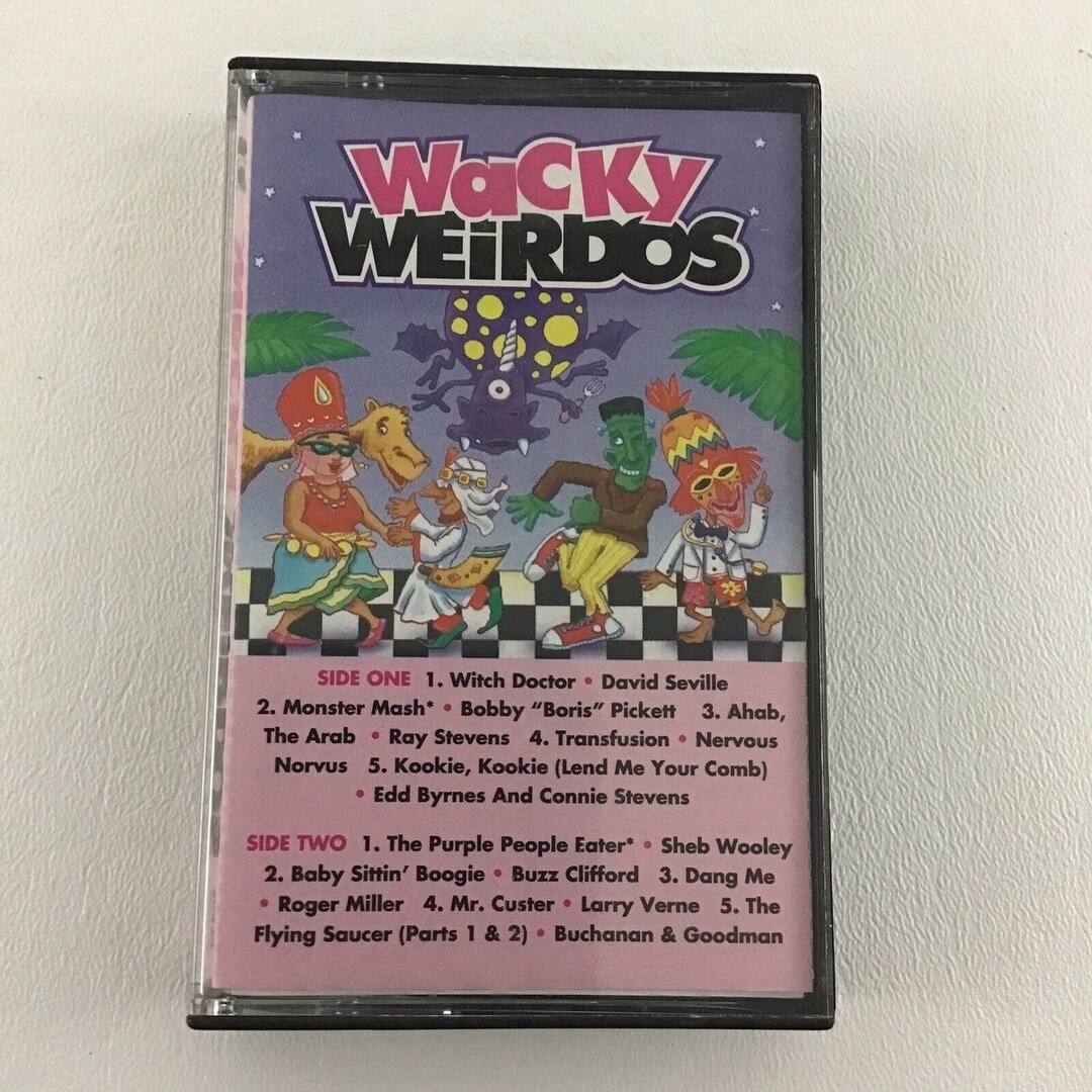 Wacky Weirdos Cassette Tape Halloween Classic Songs Monster Mash ...