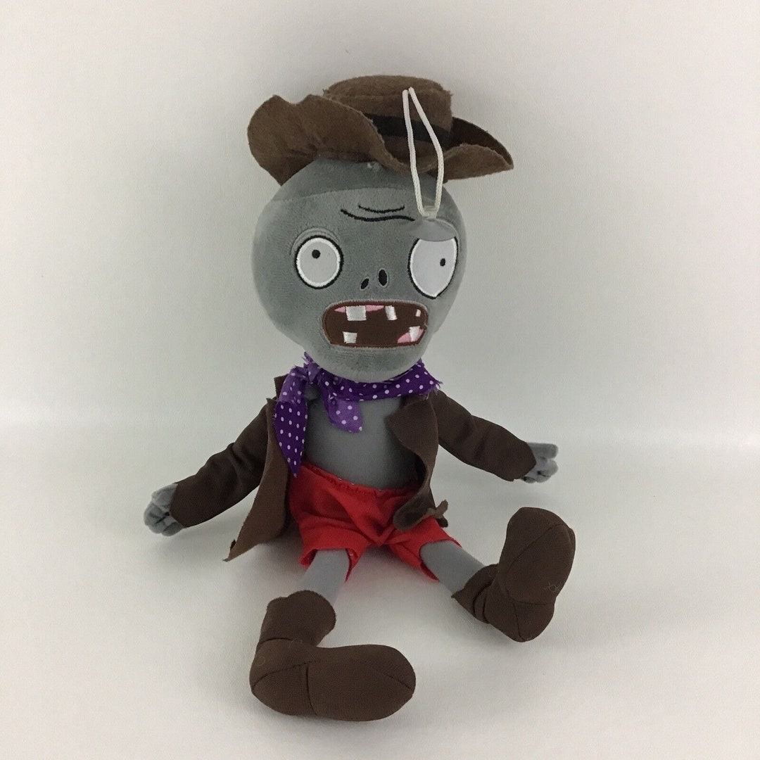 Plants VS Zombies Cowboy Zombie 11 Plush Stuffed Toy Suction Cup Video ...