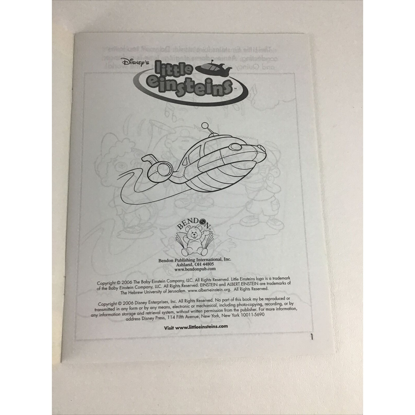 Playhouse Disney Little Einsteins Sticker Book Pull Out Poster | Etsy