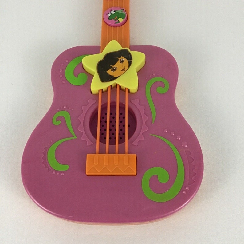Dora the Explorer Musical Tunes Guitar Pink Lights Sound - Etsy