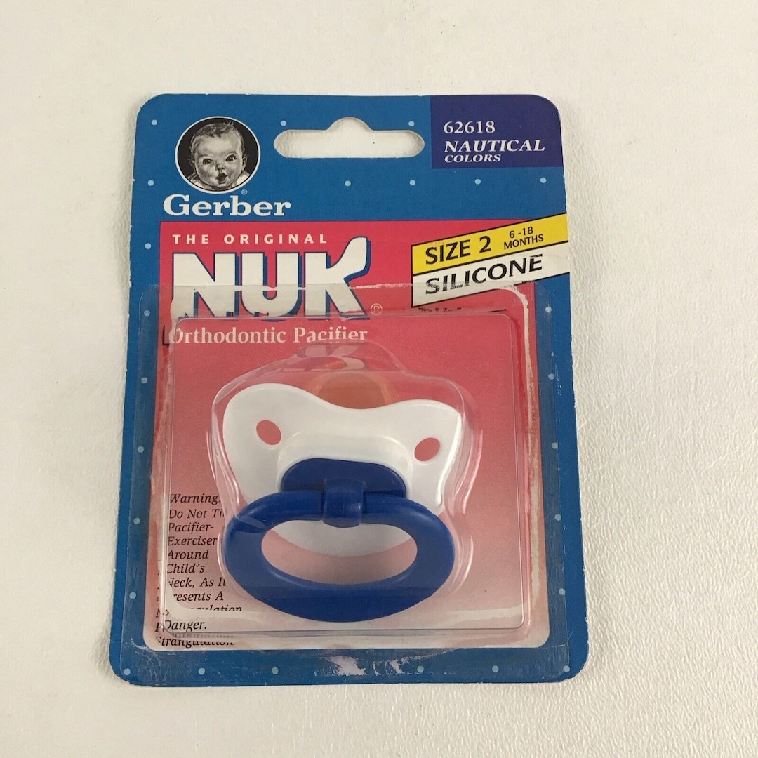 Gerber the Original Nuk Orthodontic Pacifier Nautical Colors Silicone ...
