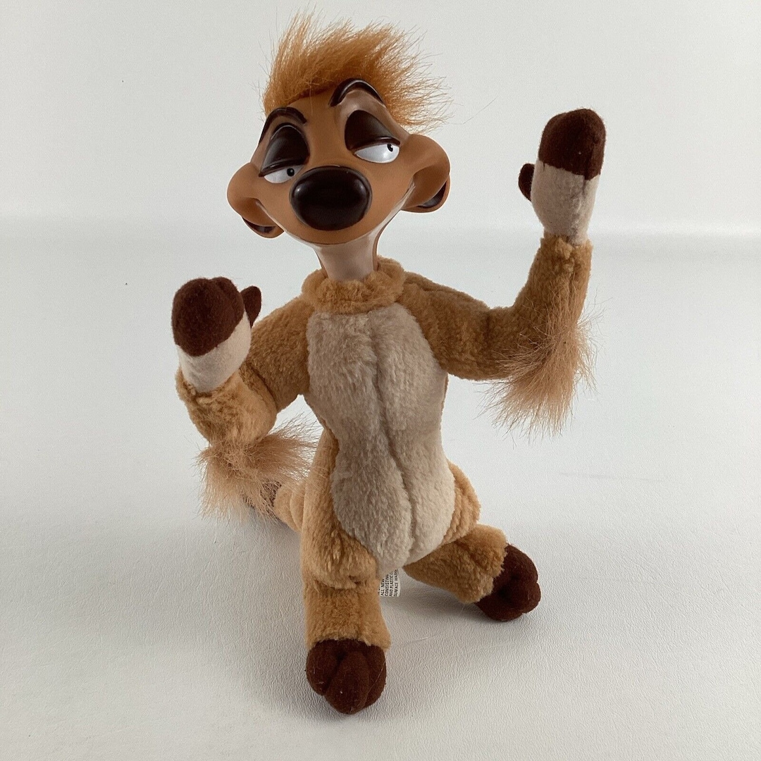 Disney the Lion King Timon 10 Plush Stuffed Animal Toy Vintage Mattel ...