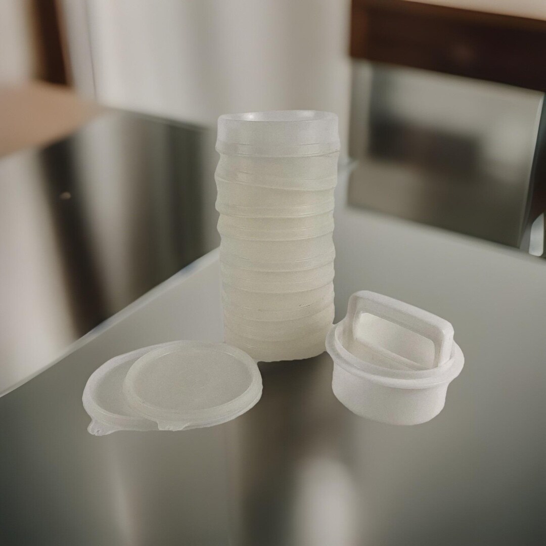 Tupperware Hamburger Press Set Vintage Ground Beef Keepers 882-22 ...